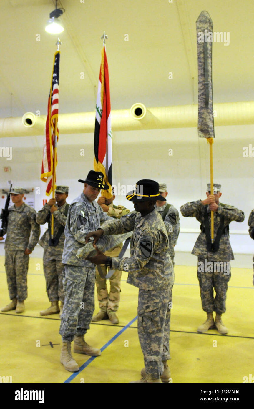 Casing colors. CONTINGENCY OPERATING SITE MAREZ, Iraq – Colonel Brian ...