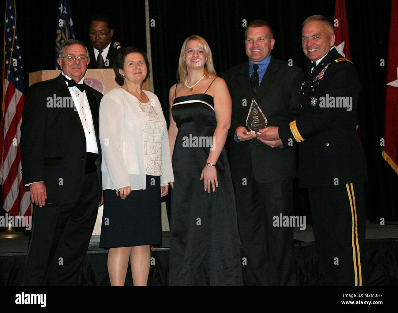 MAJ Darren Smith, commander 4th Civil Support Team, and his wife accept ...