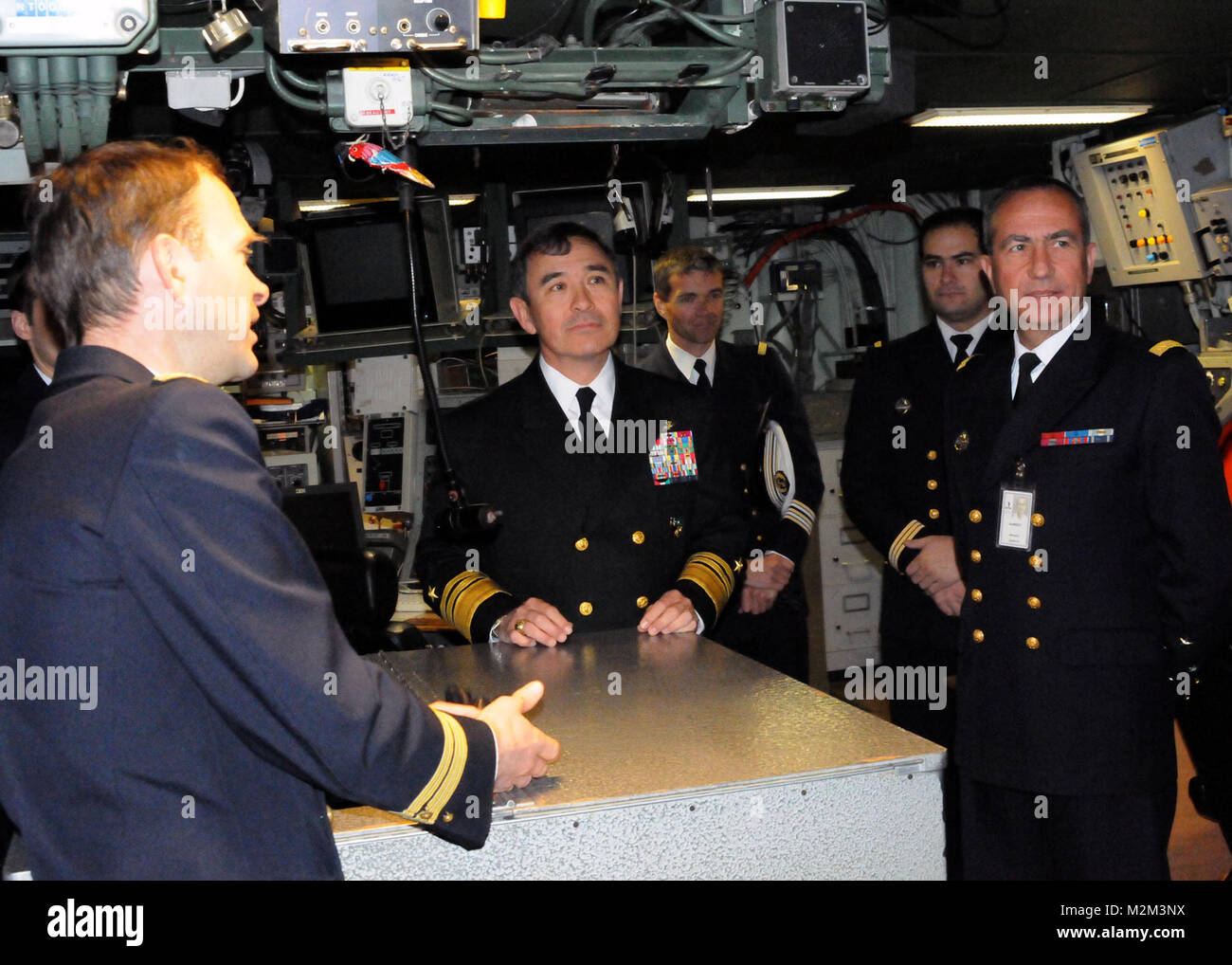 6th Fleet Commander meets with official aboard French frigate by EUCOM ...