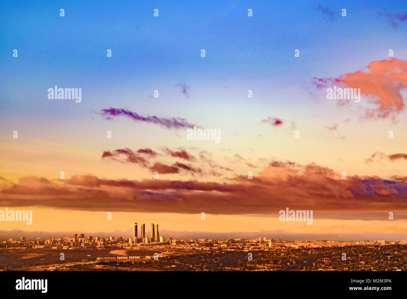 Madrid aerial plane hi-res stock photography and images - Alamy