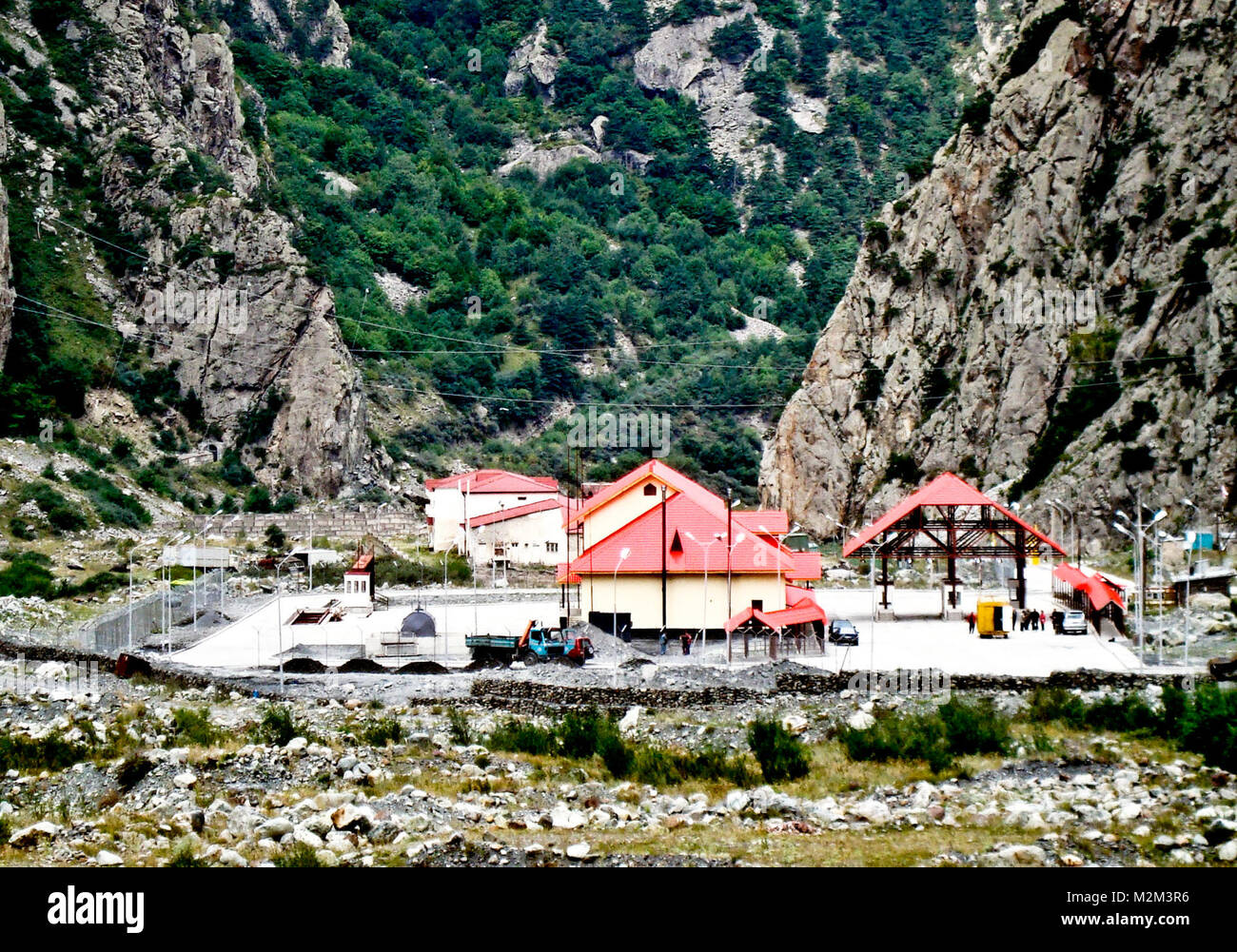 Kazbegi border crossing station in the Republic of Georgia by EUCOM ...