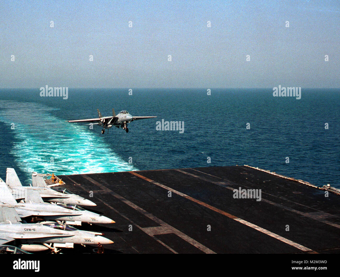 000909-N-7917K-001 ABOARD USS GEORGE WASHINGTON (September 9, 2000) -- An F-14B "Tomcat ...
