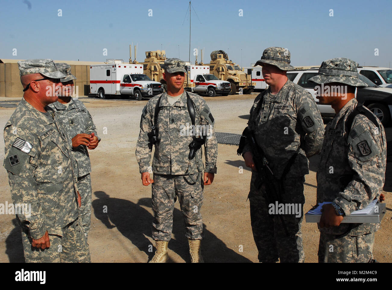 MNF-I CSM Visit to 17th FiB-21 by 17th Fires Brigade Stock Photo - Alamy