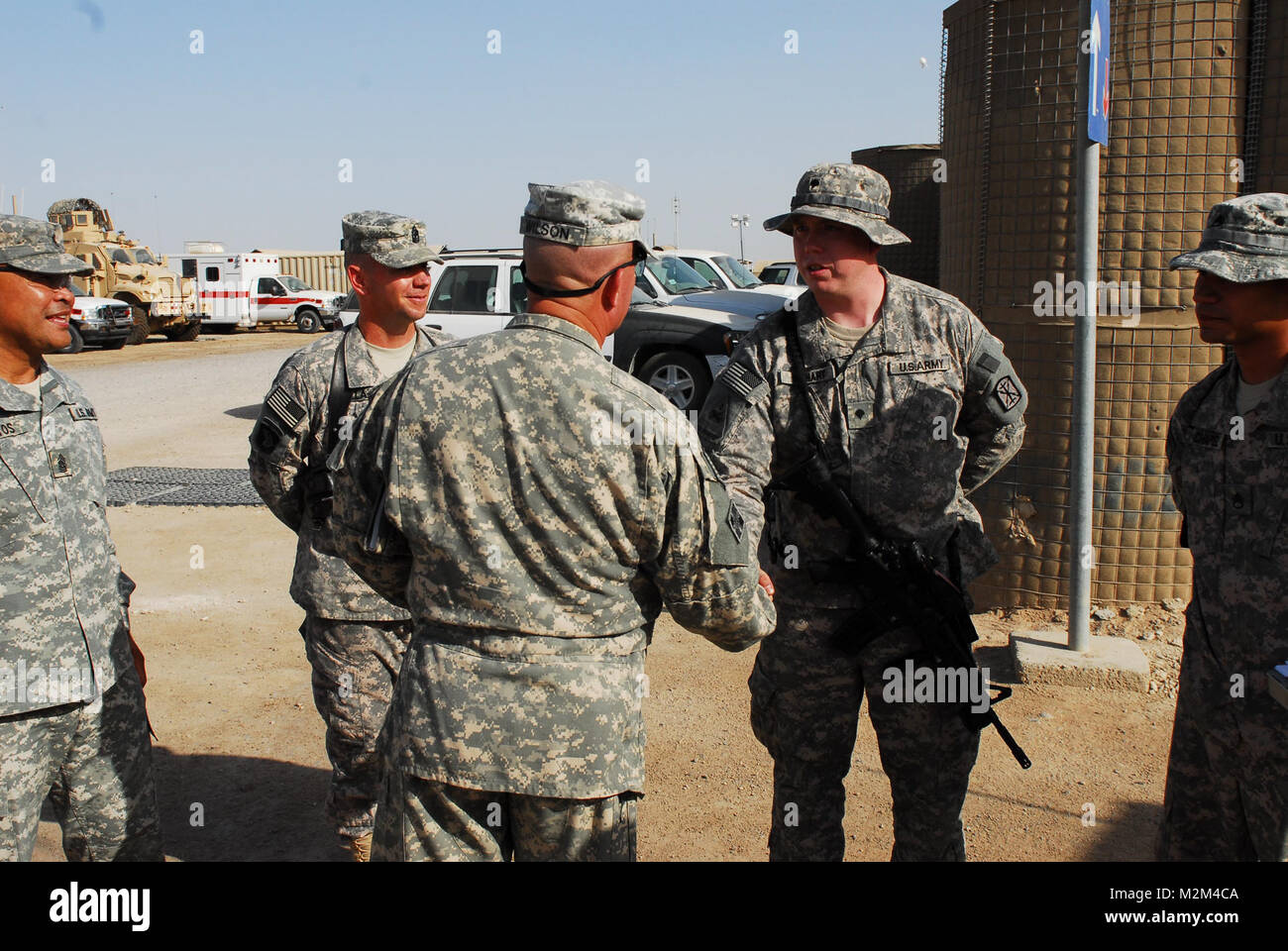 MNF-I CSM Visit to 17th FiB-24 by 17th Fires Brigade Stock Photo - Alamy