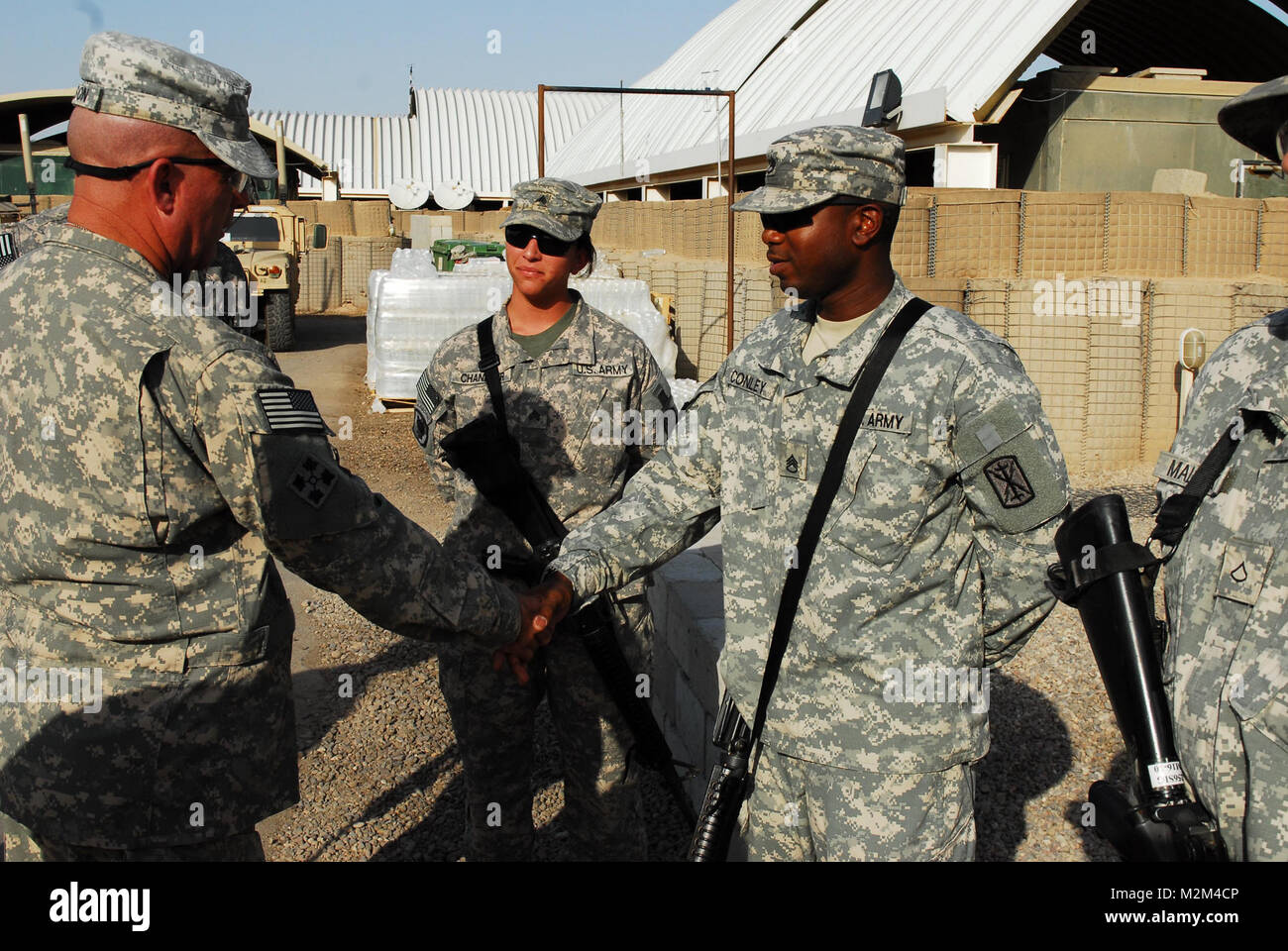 MNF-I CSM Visit to 17th FiB-7 by 17th Fires Brigade Stock Photo - Alamy