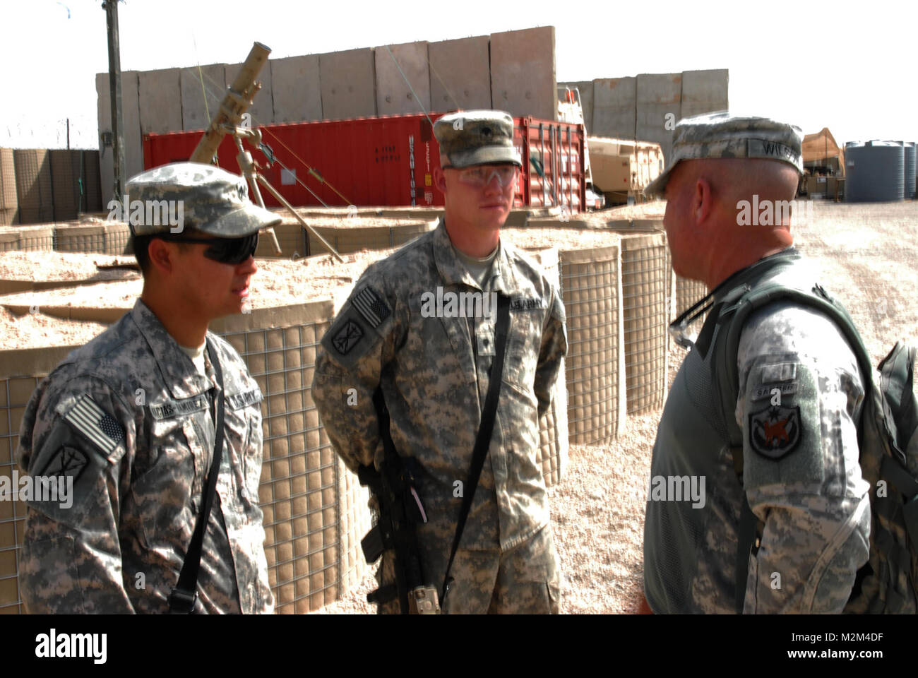 MNF-I CSM Visit to 17th FiB-13 by 17th Fires Brigade Stock Photo - Alamy