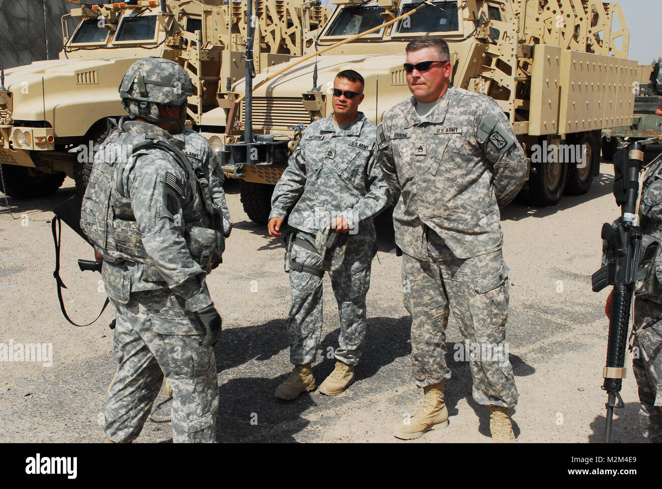 MNF-I CSM Visit to 17th FiB-3 by 17th Fires Brigade Stock Photo - Alamy