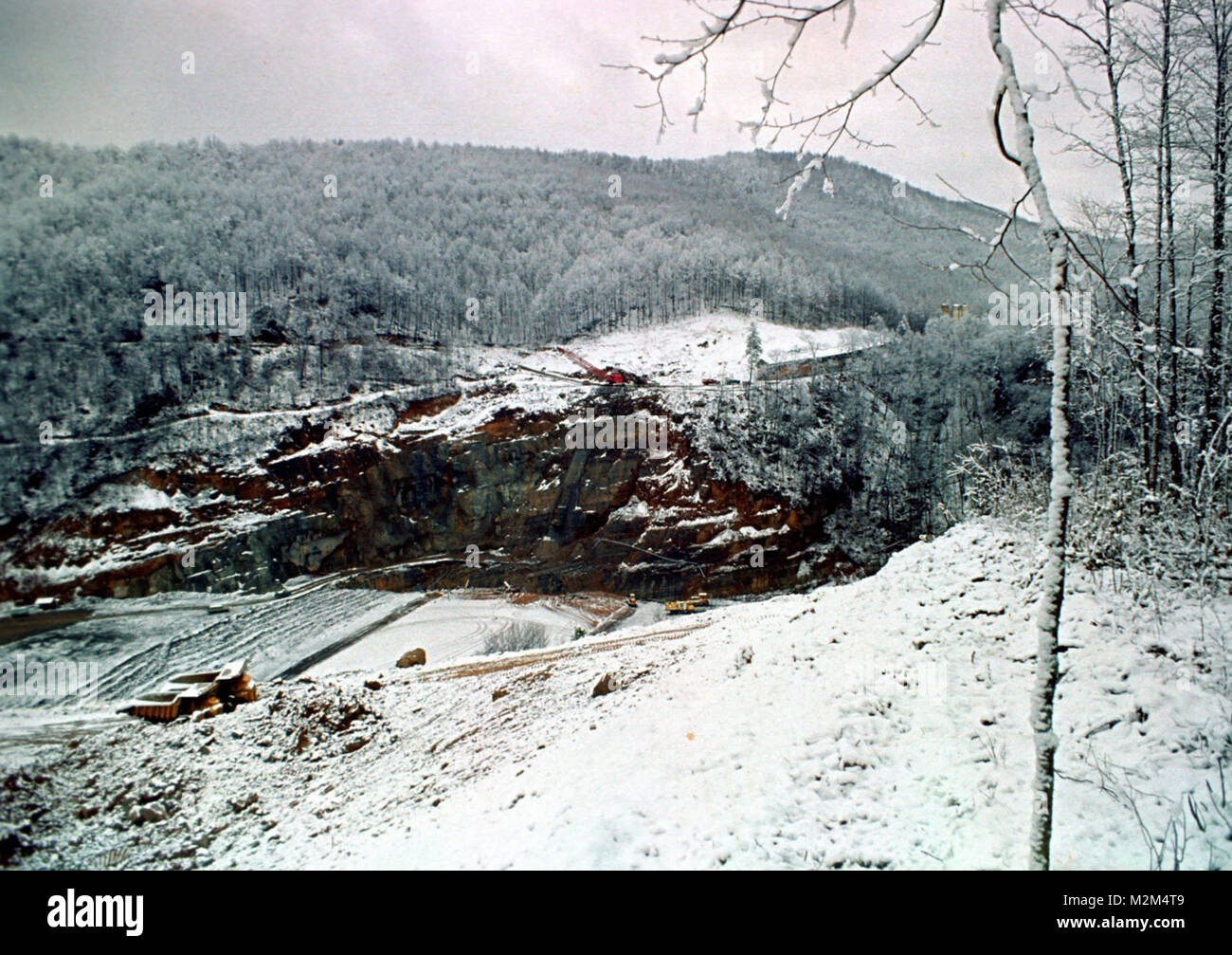 Rock fill clay core embankment dam hi-res stock photography and images ...