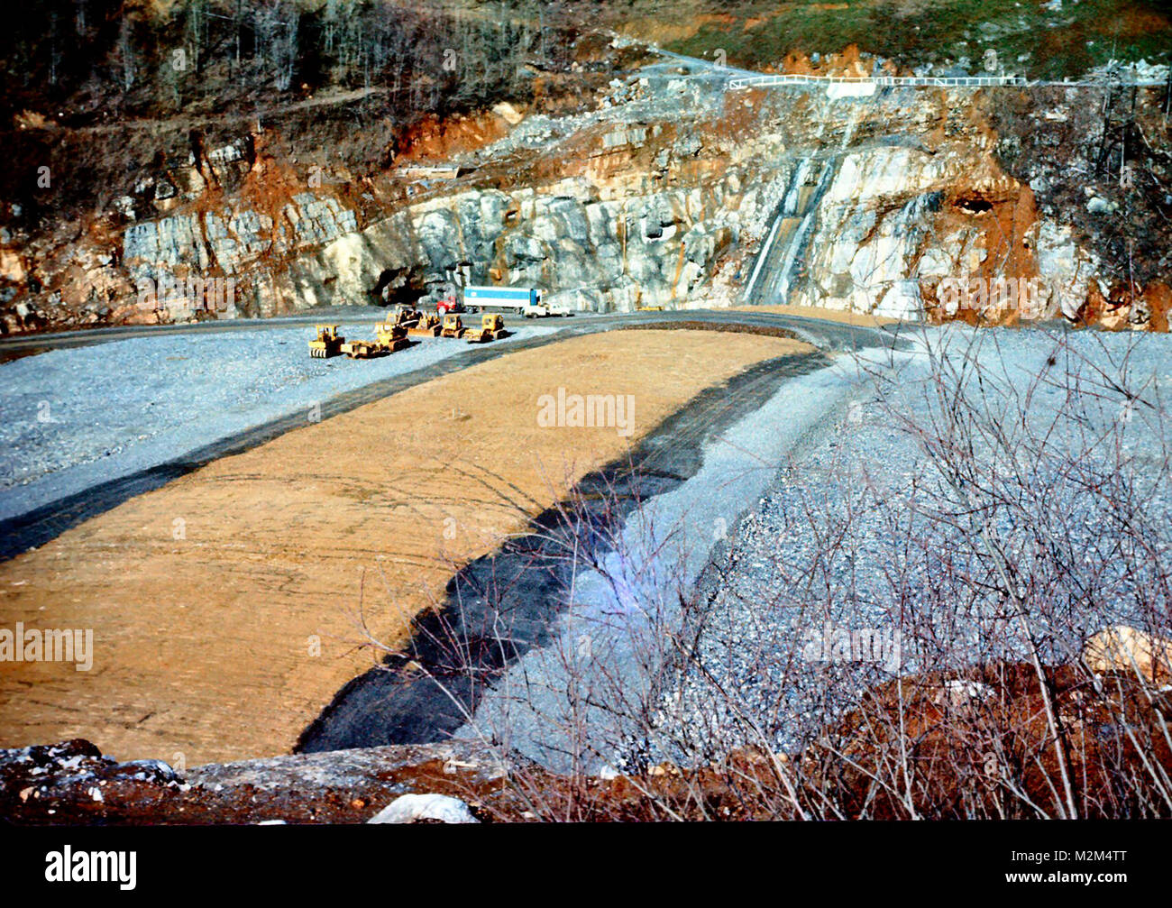 Rock Fill Clay Core Embankment Dam High Resolution Stock Photography ...