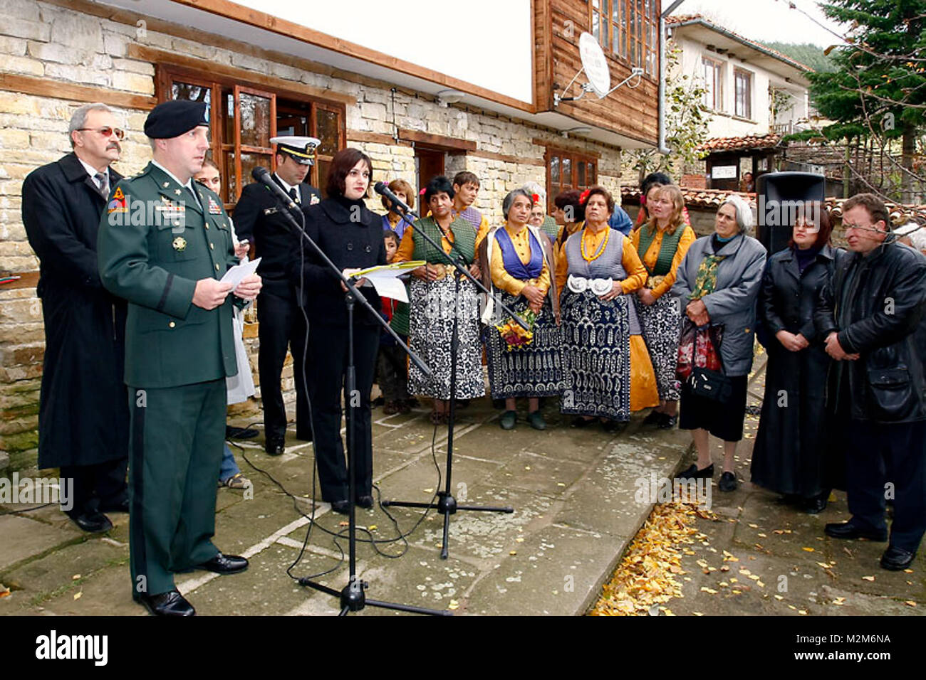 Lt. Col. Hartman, Vesi Terzievain, Governor Kavrakov and Navy Lt. Cmdr ...