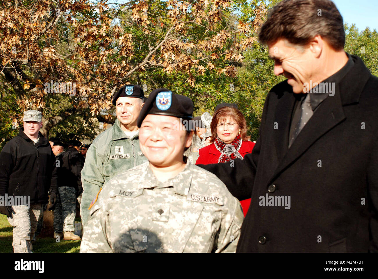 Maria & Gov 2 by Texas Military Department Stock Photo - Alamy