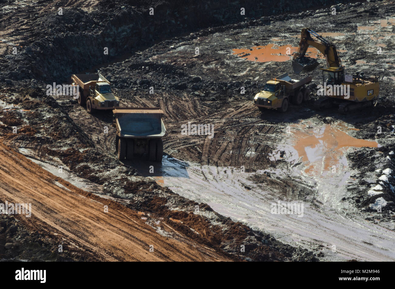 Diamond deposit named after Mikhail Lomonosov. Russia, Arkhangelsk ...