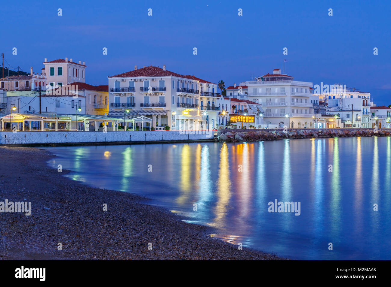 Spetses greece beach hi-res stock photography and images - Alamy