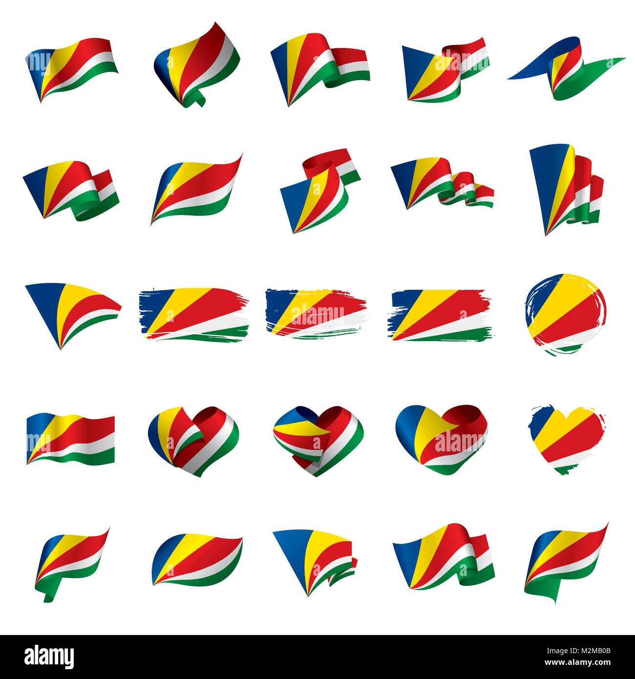 Seychelles flag, vector illustration Stock Vector Image & Art - Alamy