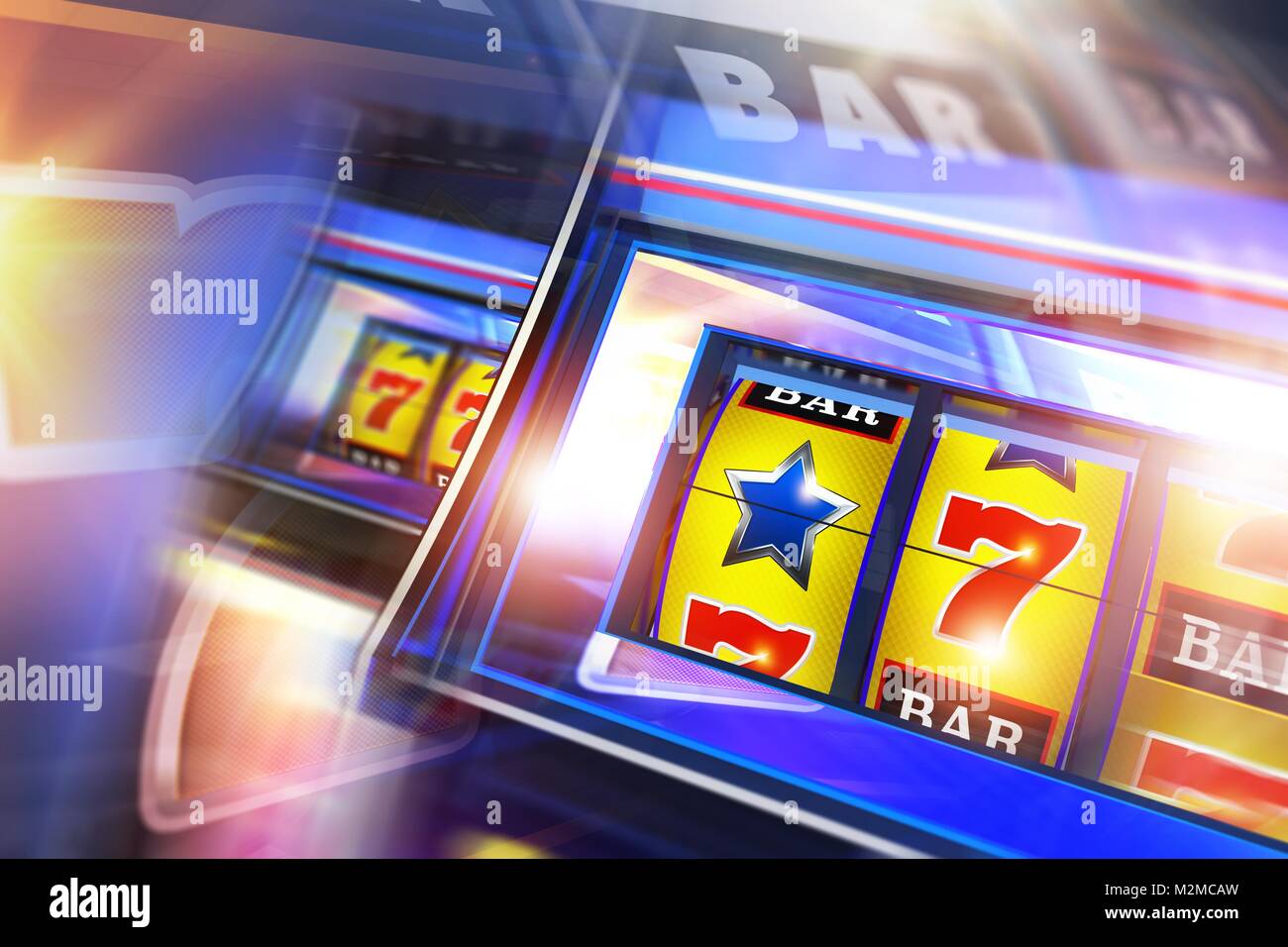 Casino Slot Machine Conceptual 3D Rendered Illustration. Lucky One ...