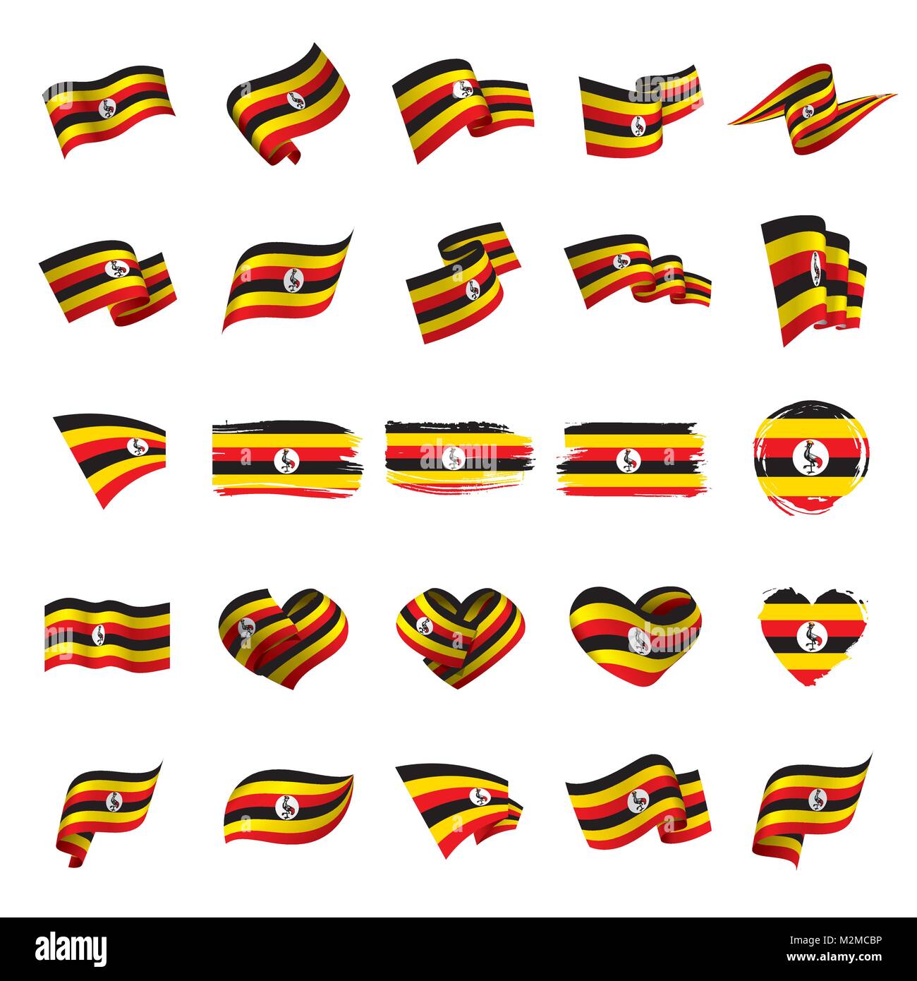Uganda flag, vector illustration Stock Vector Image & Art - Alamy