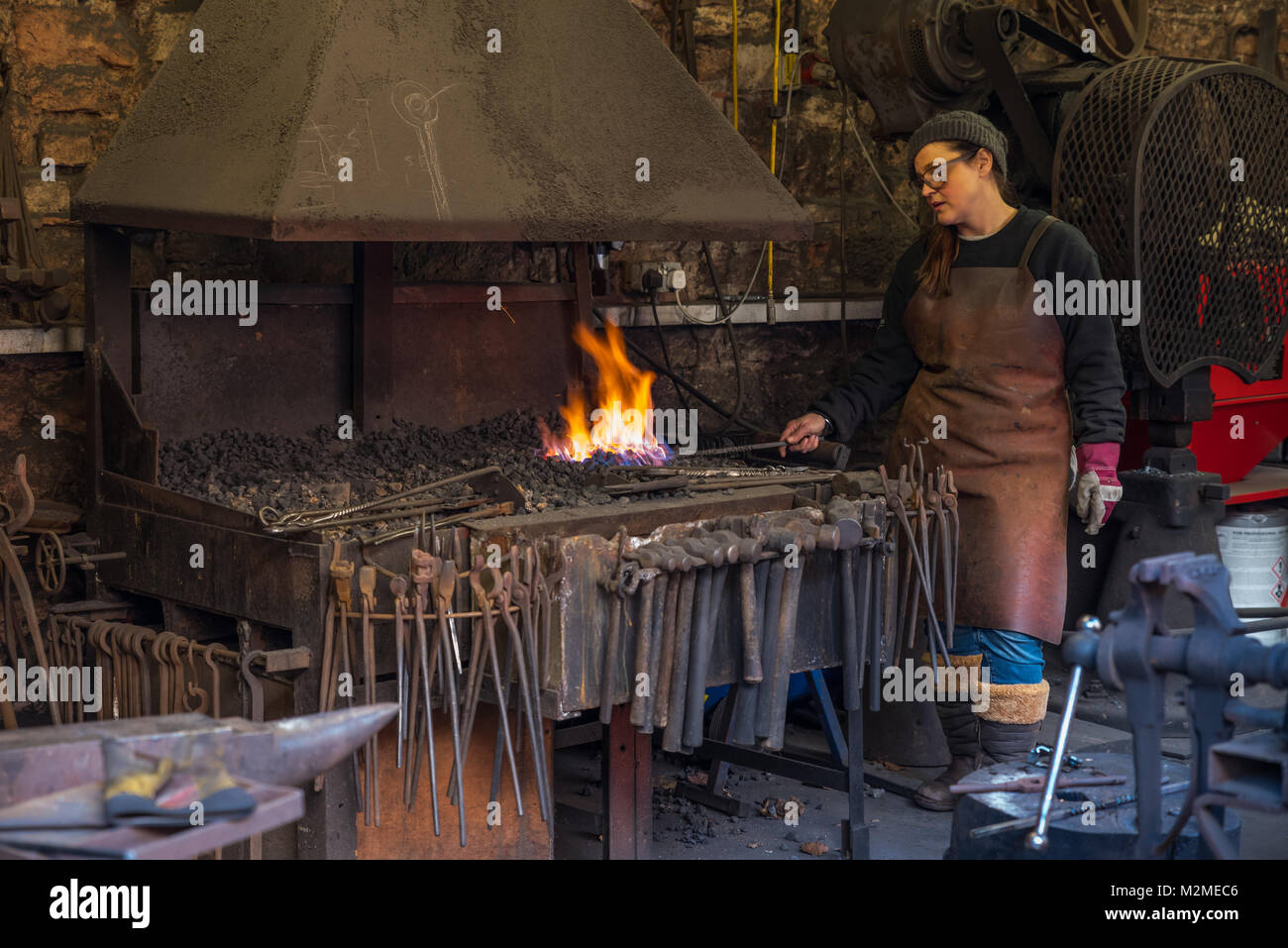 Female Blacksmith Work Forge High Resolution Stock Photography and ...