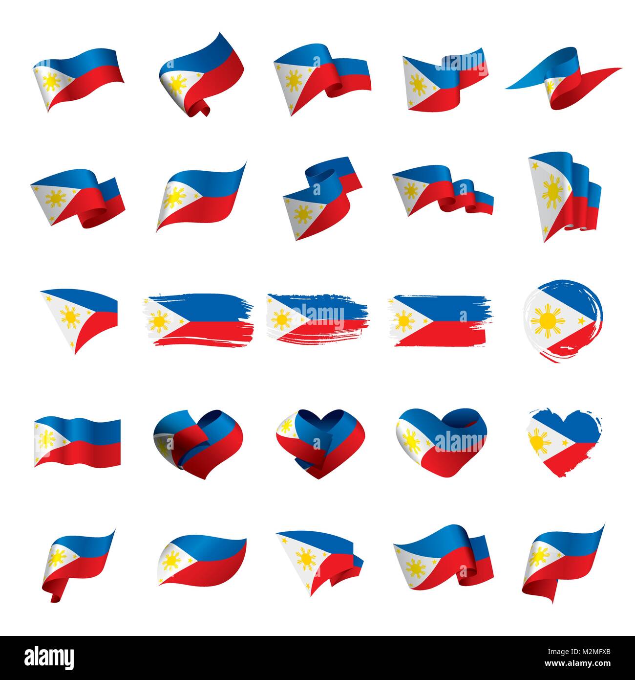 Philippines flag, vector illustration Stock Vector Image & Art - Alamy