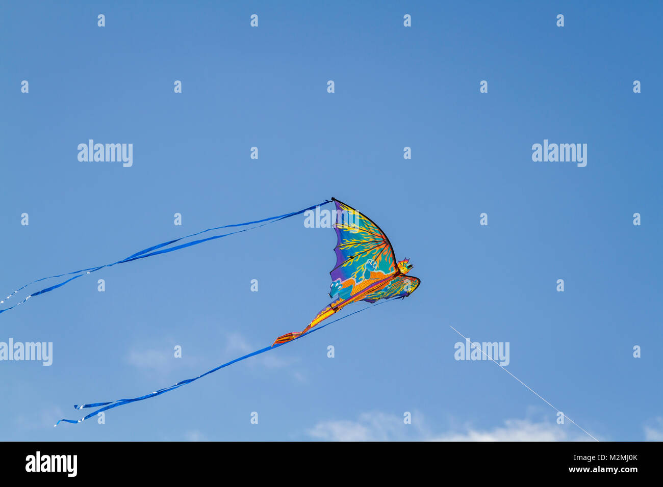 Dragon kite flying in the sky Stock Photo - Alamy