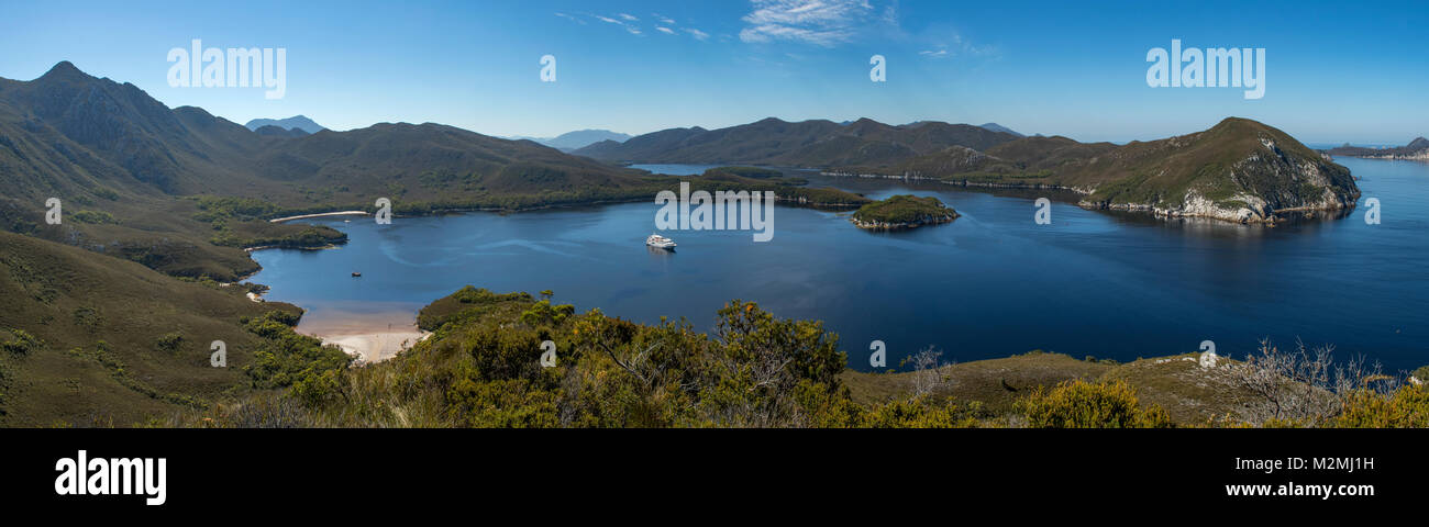 Bramble Cove, Port Davey Panorama, Tasmania, Australia Stock Photo - Alamy