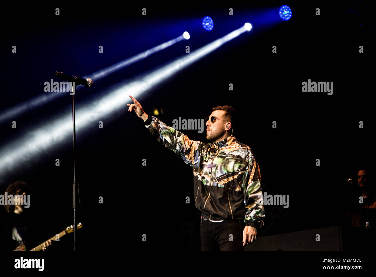 Rome, Italy. 03rd Feb, 2018. Silvano Albanese in art Coez is a young ...