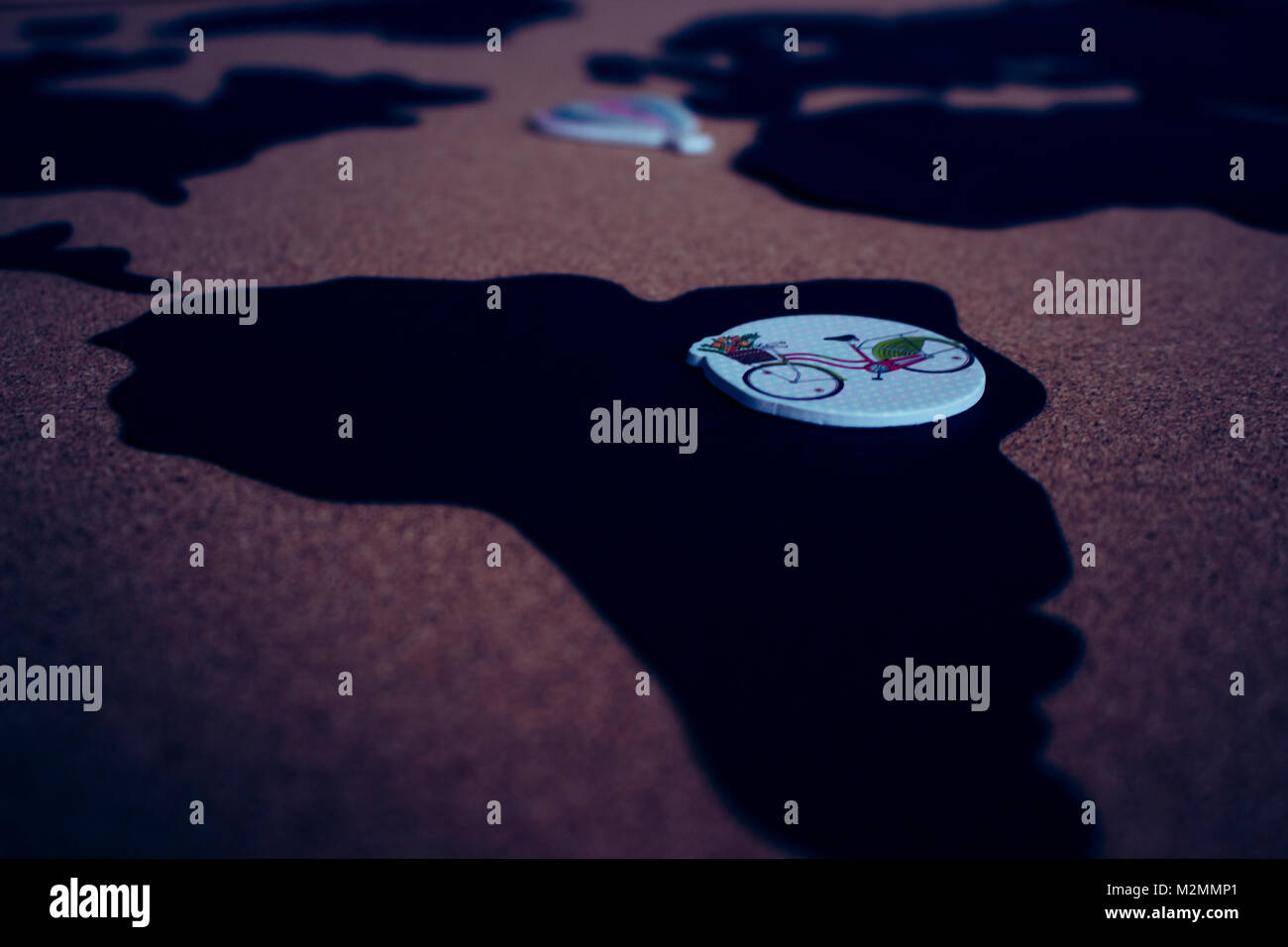 World map. Black world map on a brown background. Details Stock Photo ...
