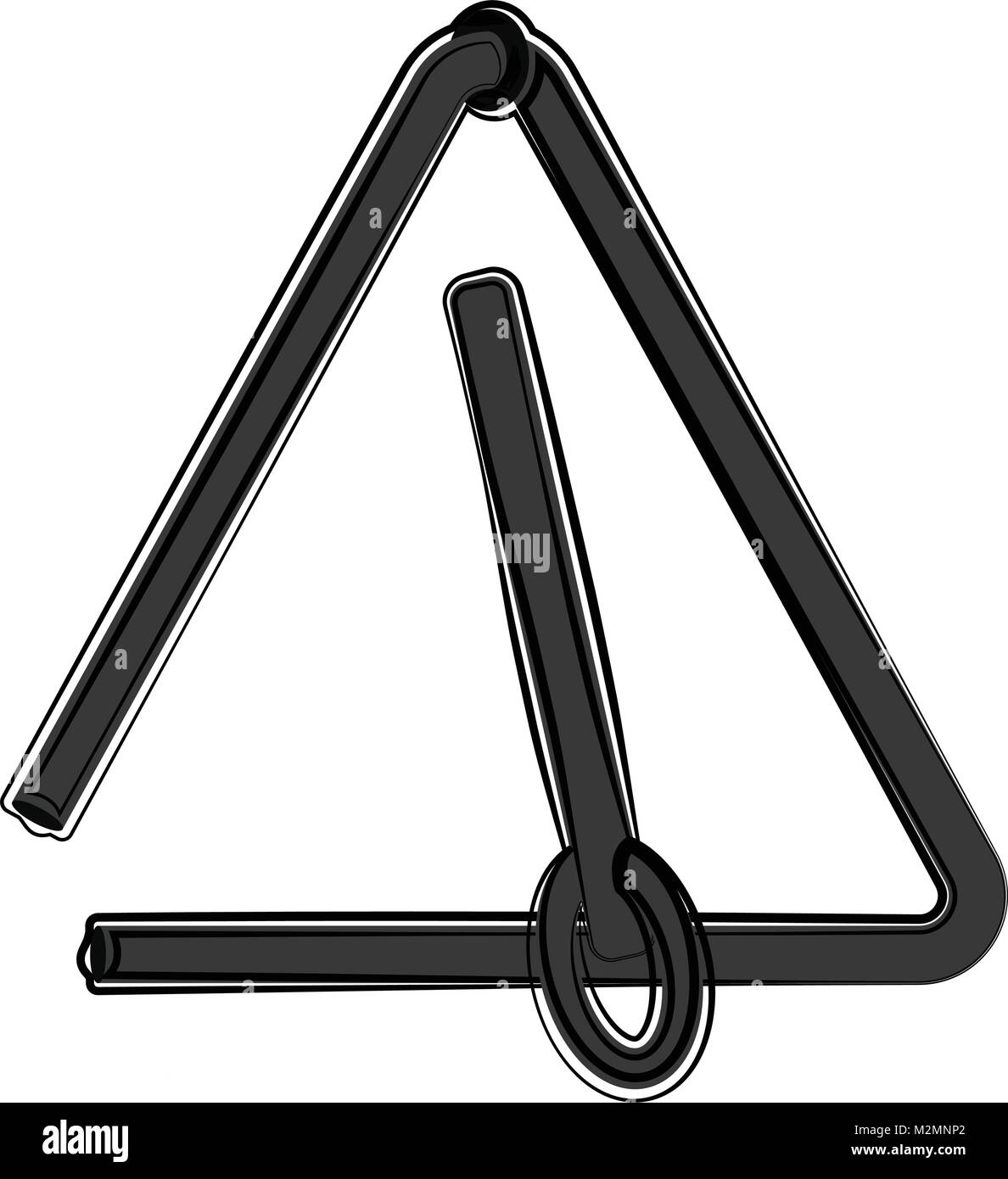 Isolated triangle sketch. Musical instrument Stock Vector Image & Art ...