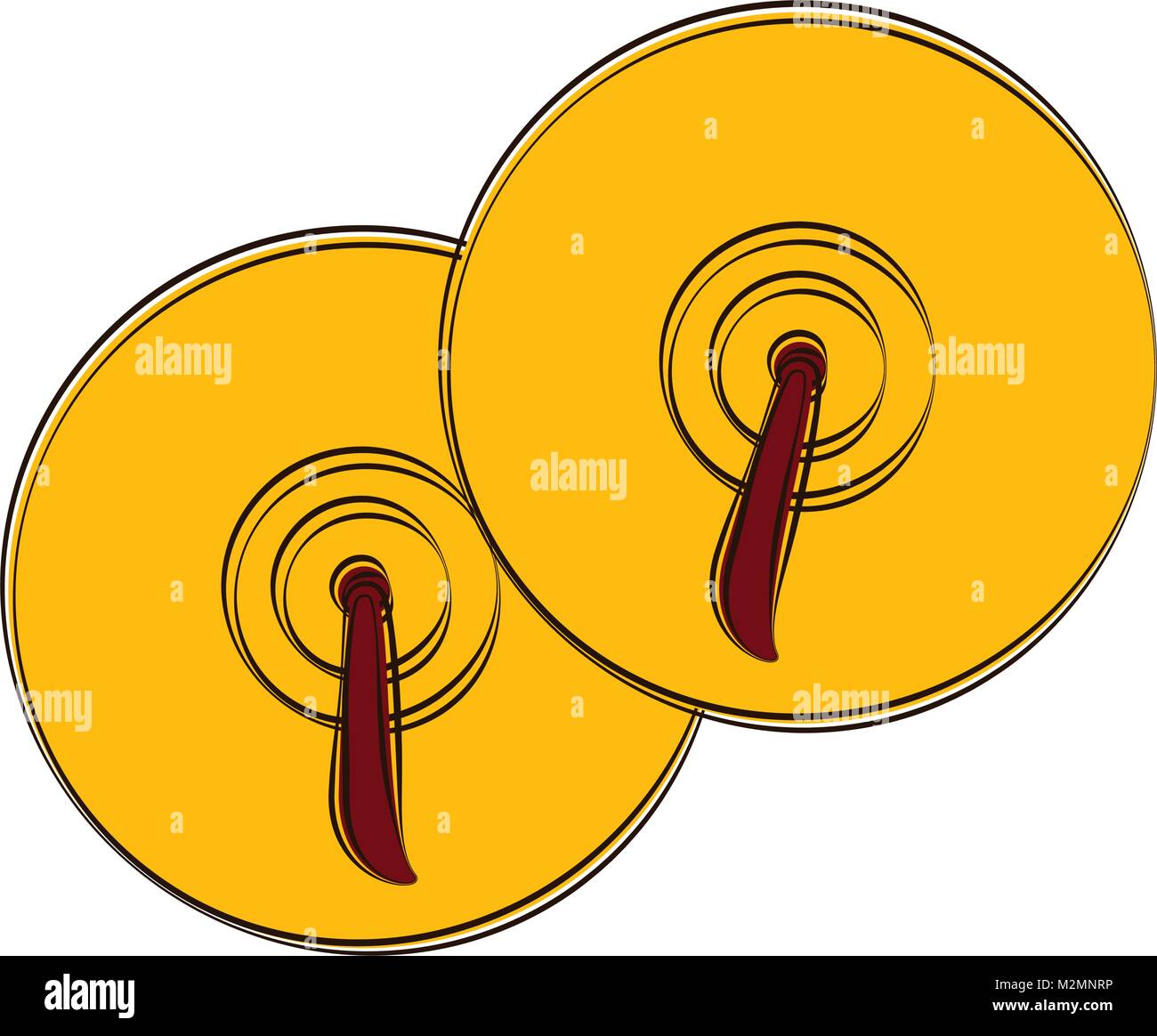 Cymbal musical instrument Stock Vector Images - Alamy