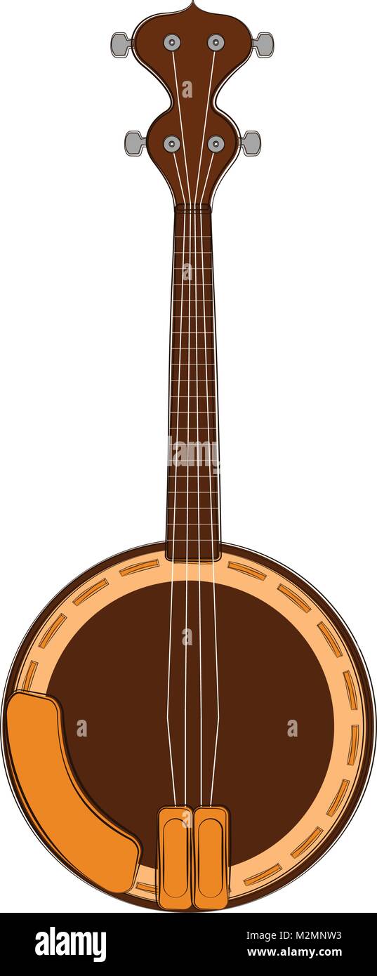Isolated banjo sketch. Musical instrument Stock Vector Image & Art - Alamy