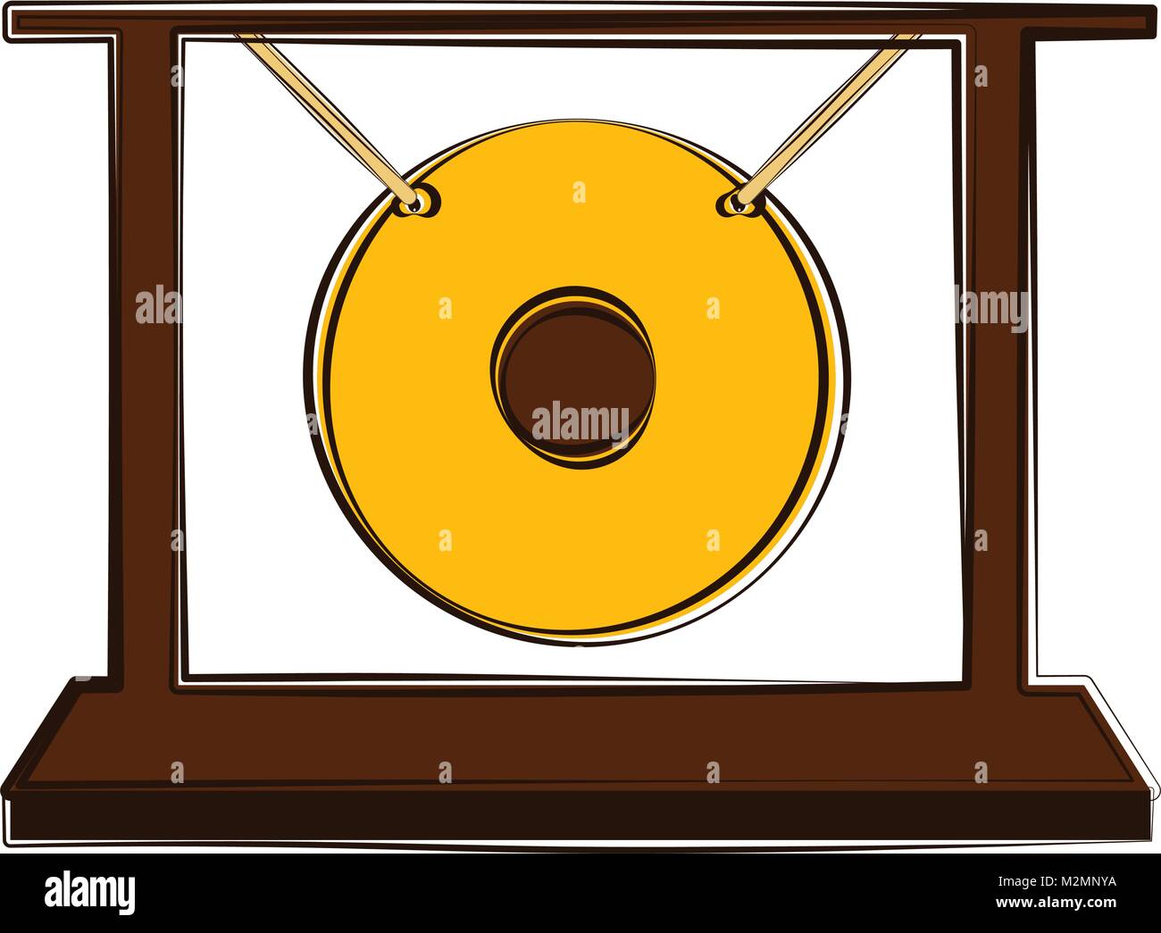 Isolated gong sketch. Musical instrument Stock Vector Image & Art - Alamy