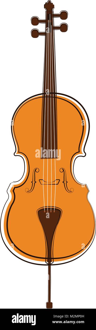 Isolated cello sketch. Musical instrument Stock Vector Image & Art - Alamy