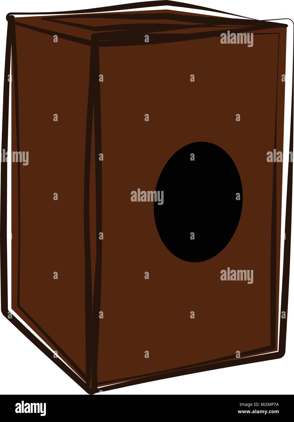 Isolated cajon sketch. Musical instrument Stock Vector Image & Art - Alamy