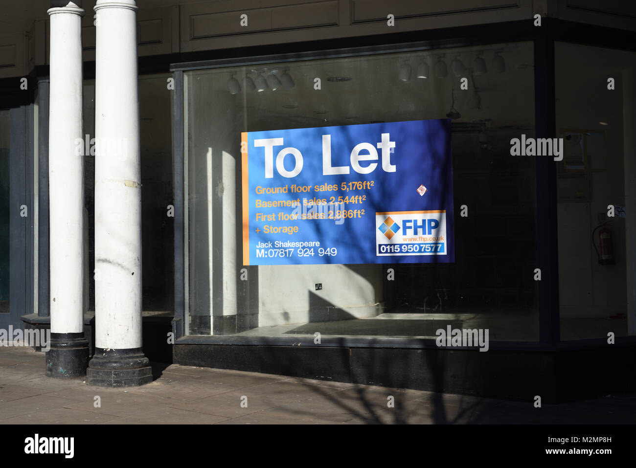 Retail Shop To LET IN Nottingham,UK Stock Photo - Alamy