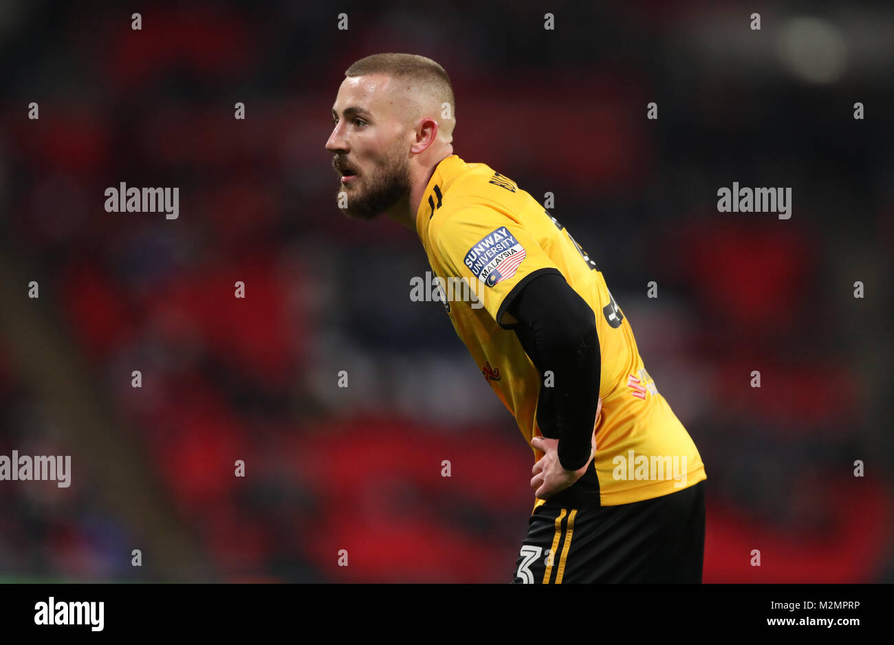 Newport County's Dan Butler during the Emirates FA Cup, fourth round ...