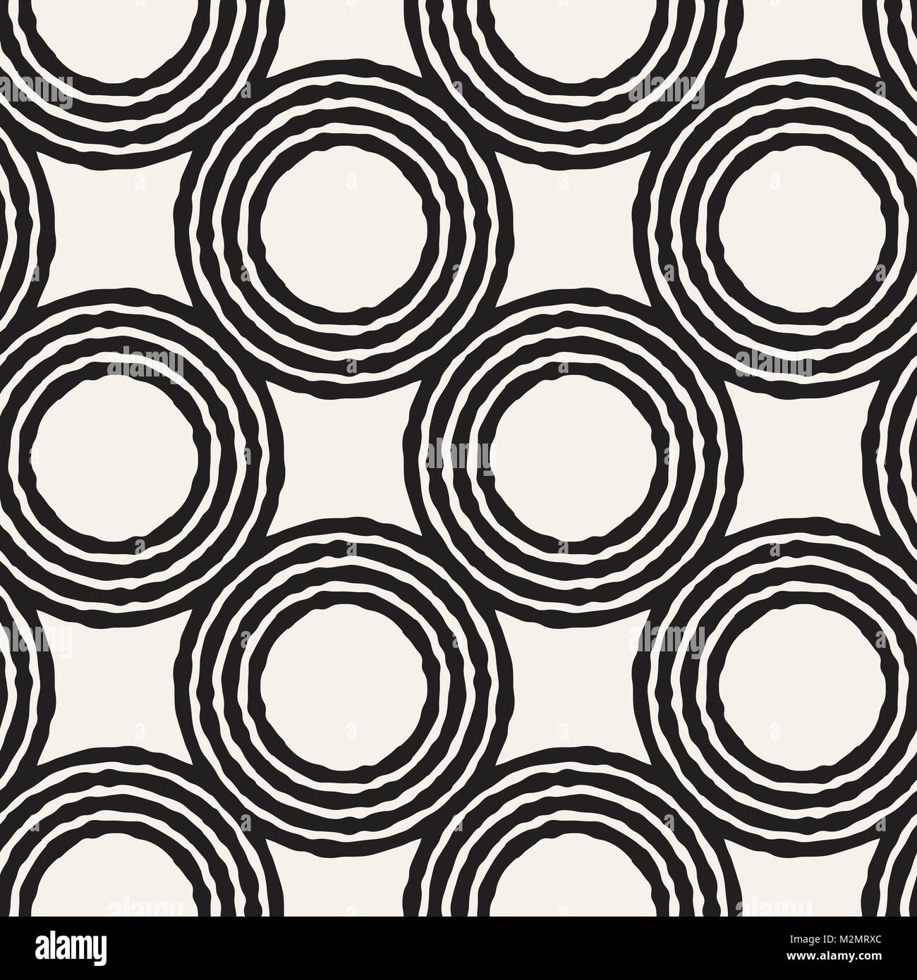 Seamless abstract hand drawn pattern. Vector freehand lines background ...