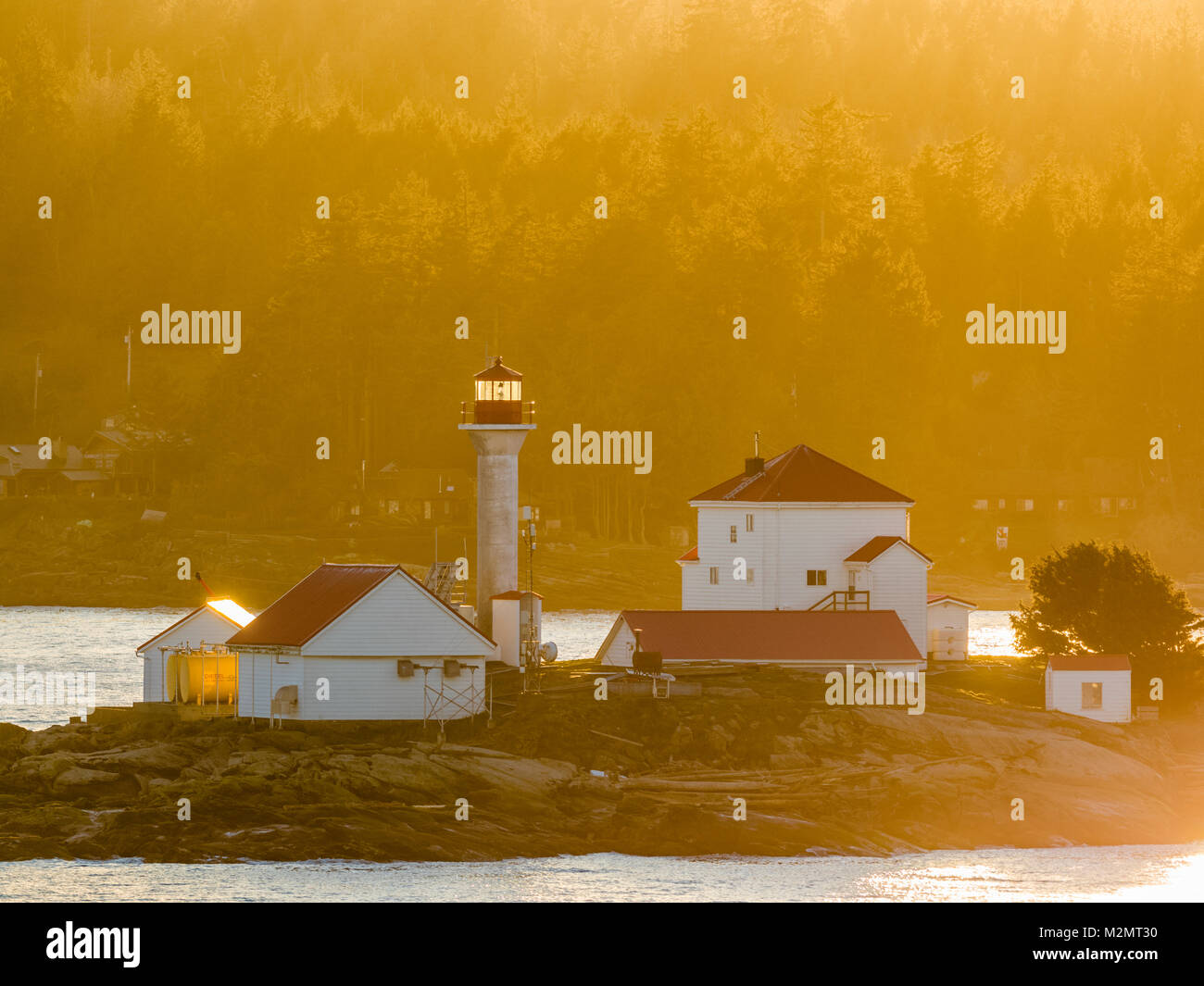 Entrance Island Lighthouse off Vancouver Island Stock Photo - Alamy