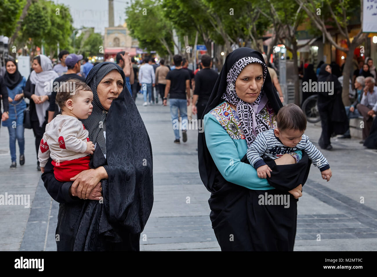Tehran, Iran - April 27, 2017: two Iranian women in hijabs with ...