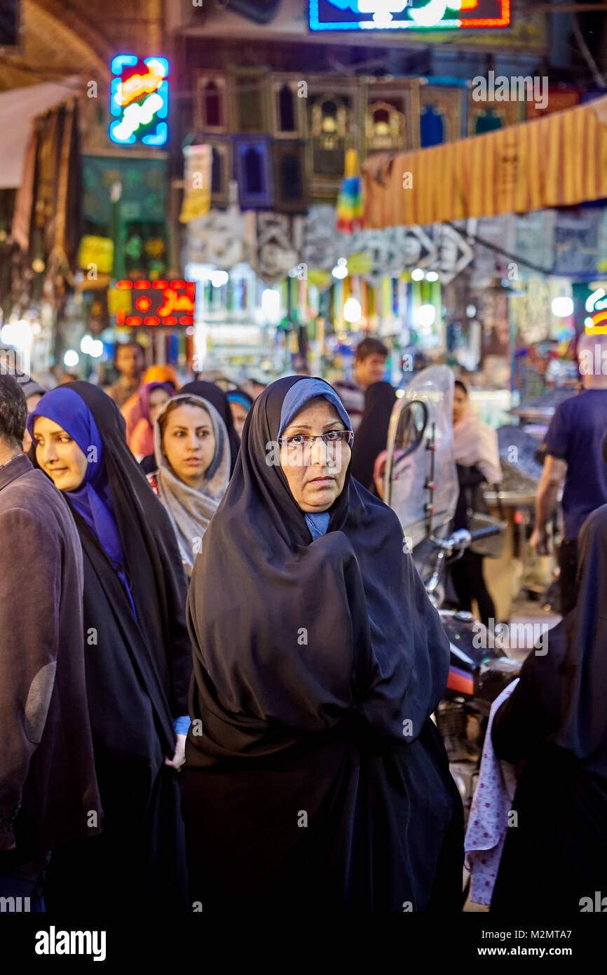 Tehran Iran April 27 2017 Iranian Woman In Religious Veil Stands In