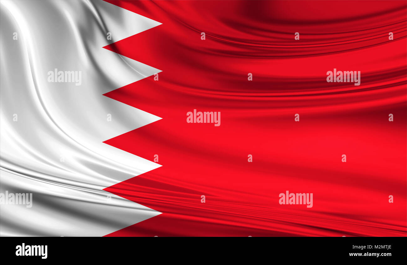 Waving flag of bahrain hi-res stock photography and images - Alamy