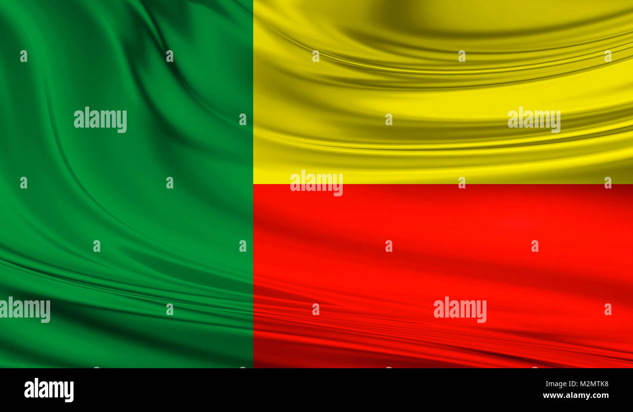 Waving flag of benin hi-res stock photography and images - Alamy