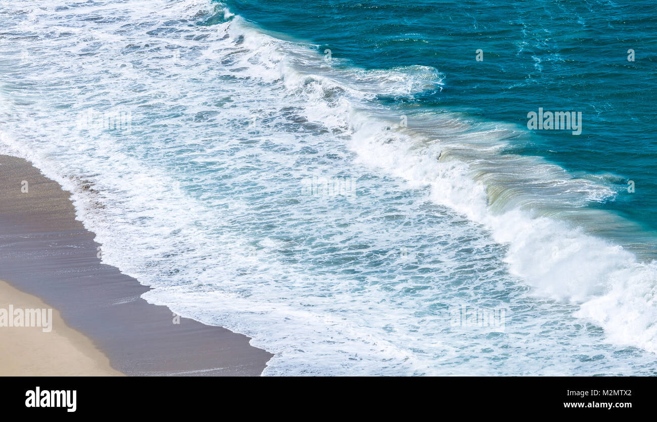 Beautiful View of big ocean weaves. Background pattern texture seascape ...