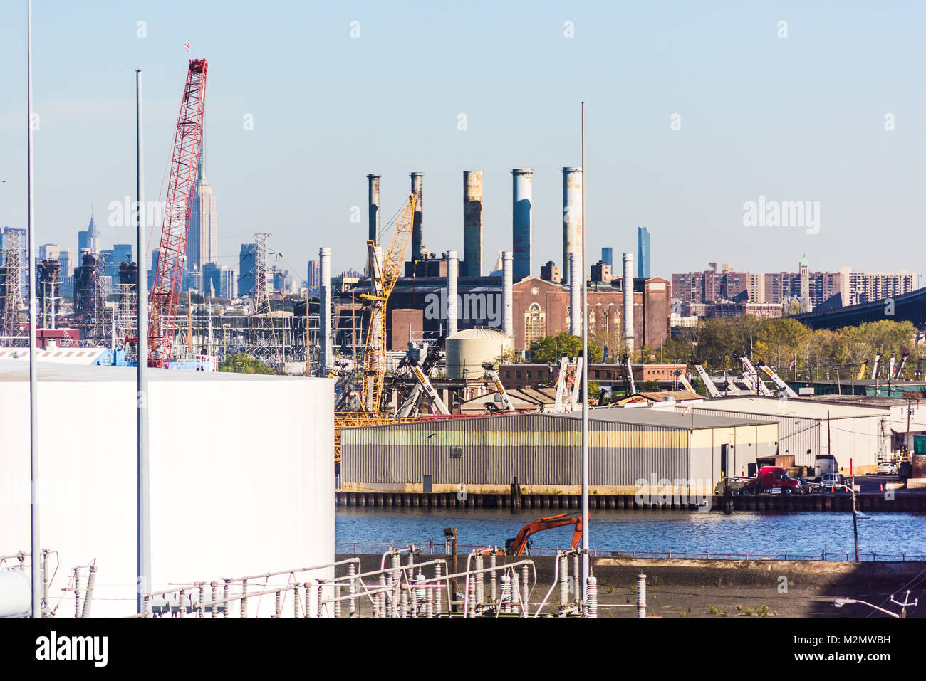Kearny, USA - October 27, 2017: Industrial factory truck shipping ...