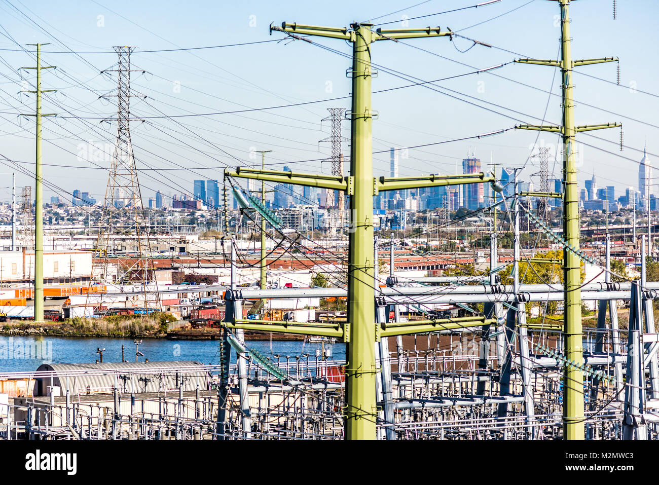 Kearny, USA - October 27, 2017: Industrial factory truck shipping ...