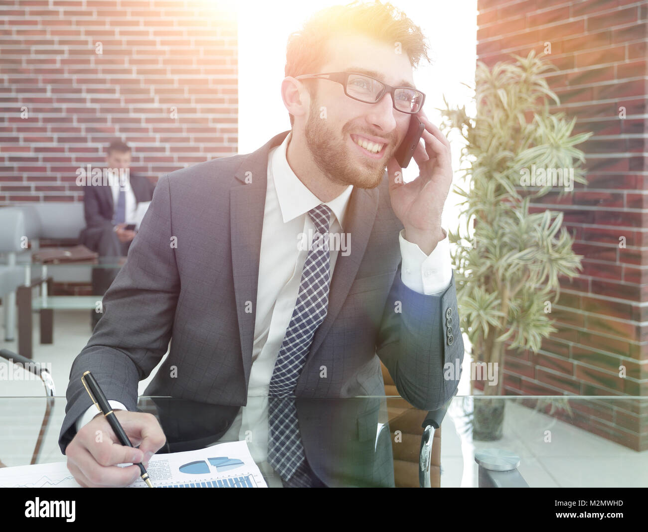 practicing lawyer talking to a client on the smartphone Stock Photo - Alamy