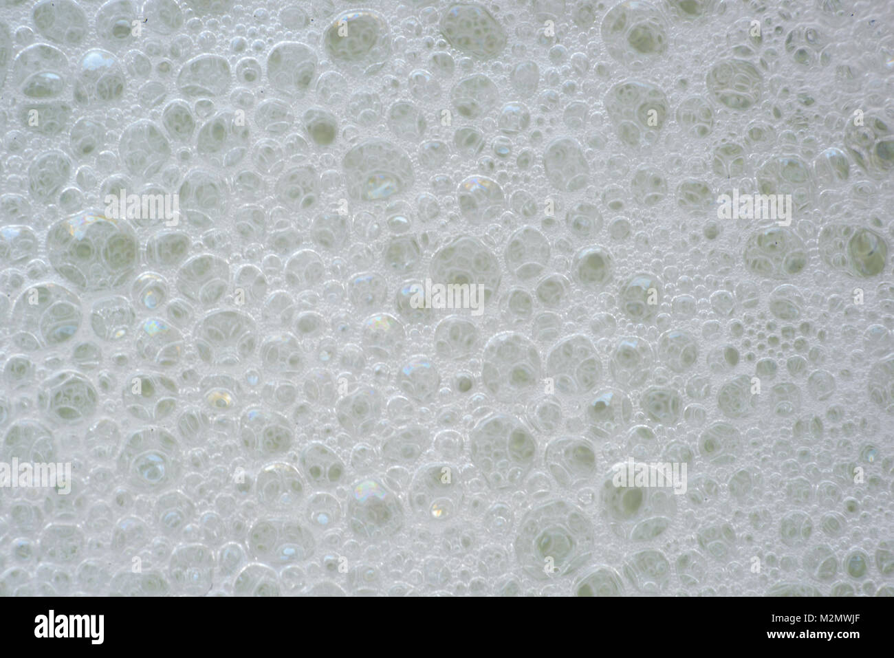 soap foam bubbles - macro, perspective from top Stock Photo - Alamy