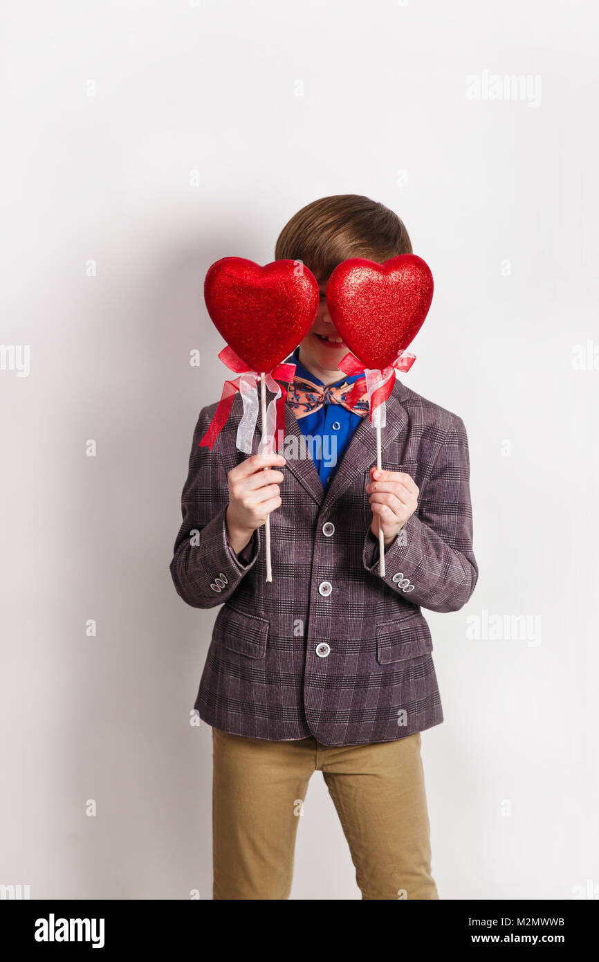 Kid valentine hi-res stock photography and images - Alamy