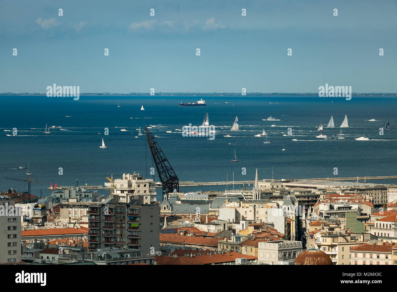 Trieste, Italy. Over 2000 of sails boat in the Adriatic sea during the ...