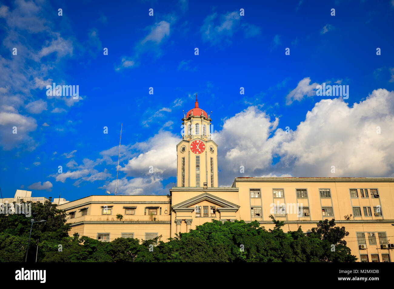 Manila, Philippines - Feb 4, 2018 : Clock tower belonging to the Manila ...