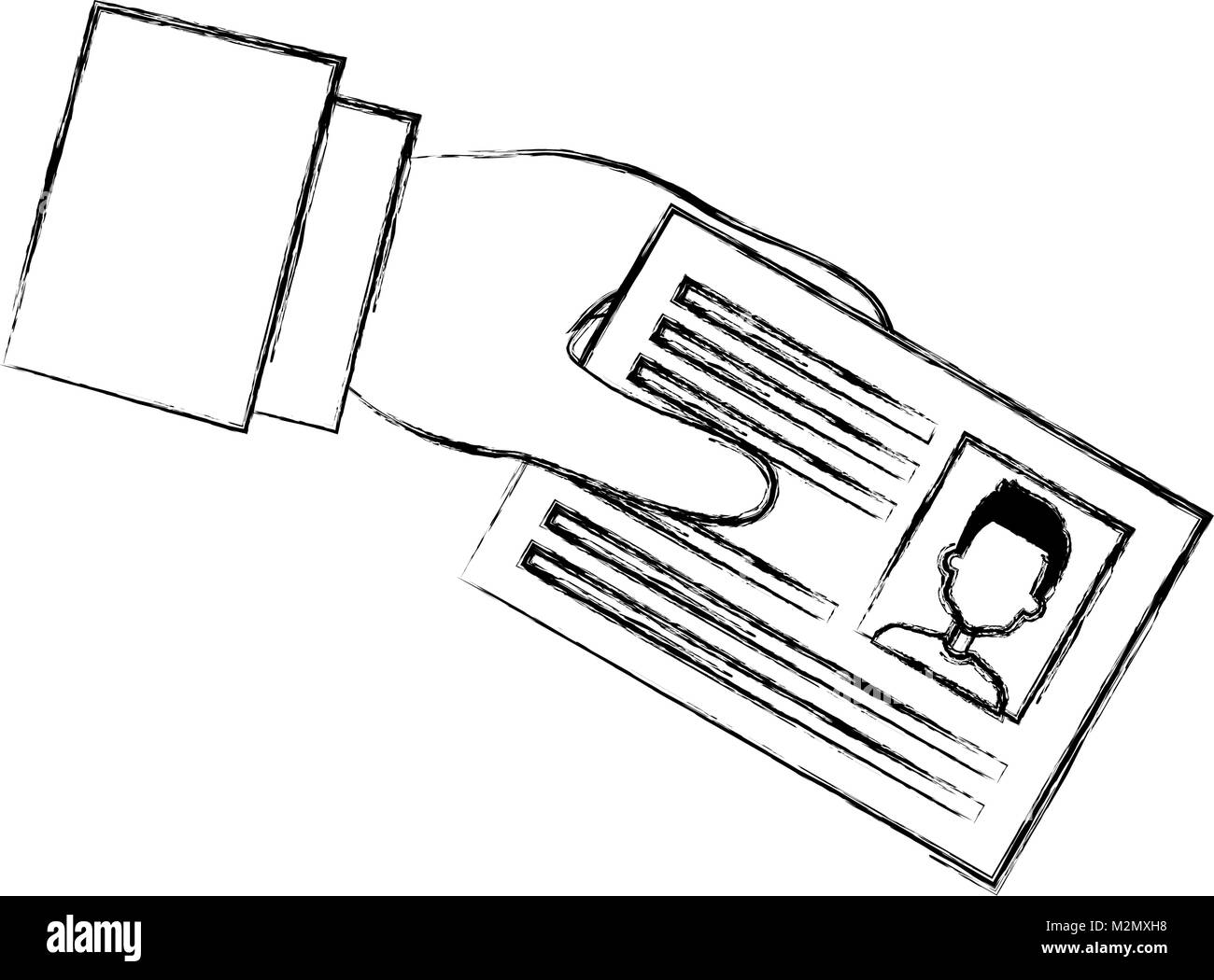 hand with id document card icon Stock Vector Image & Art - Alamy