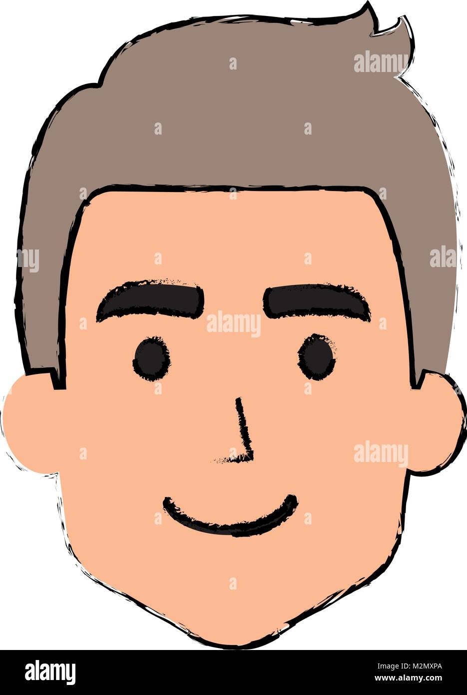 young man head avatar character Stock Vector Image & Art - Alamy